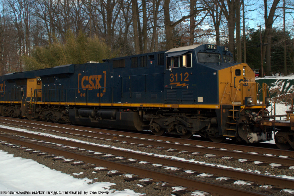 CSX ES44AH 3112 trails on L128-03